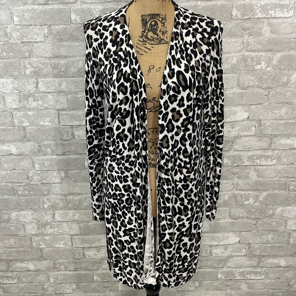 Allison Joy | Sweaters | Allison Joy Animal Print Long Cardigan | Poshmark